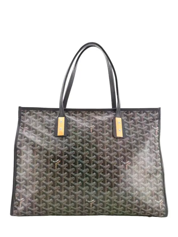 Goyard Marquises Bag Coated Canvas Tote Bag - Black