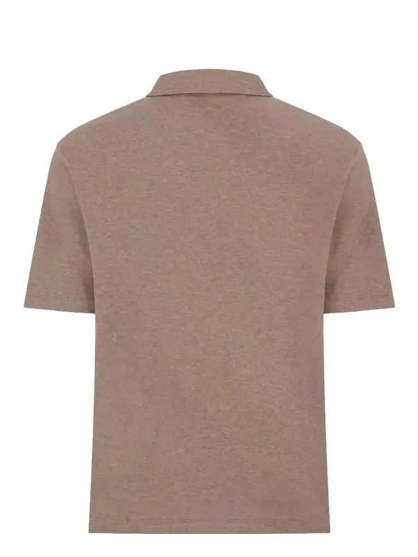 MEGUSTA Wool-blend Zip-up Polo Shirt - Neutrals