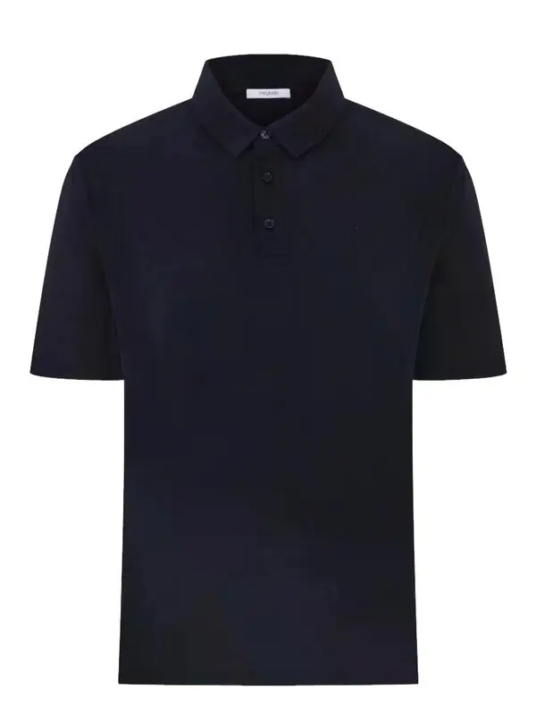 MEGUSTA Aurea Merino Polo Shirt - Blue