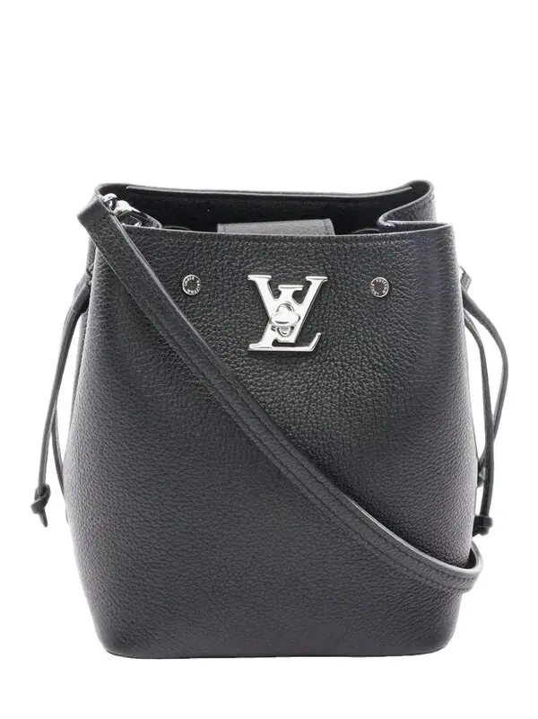 LOUIS VUITTON 2021 Nano Lockme Bucket Bag - Black