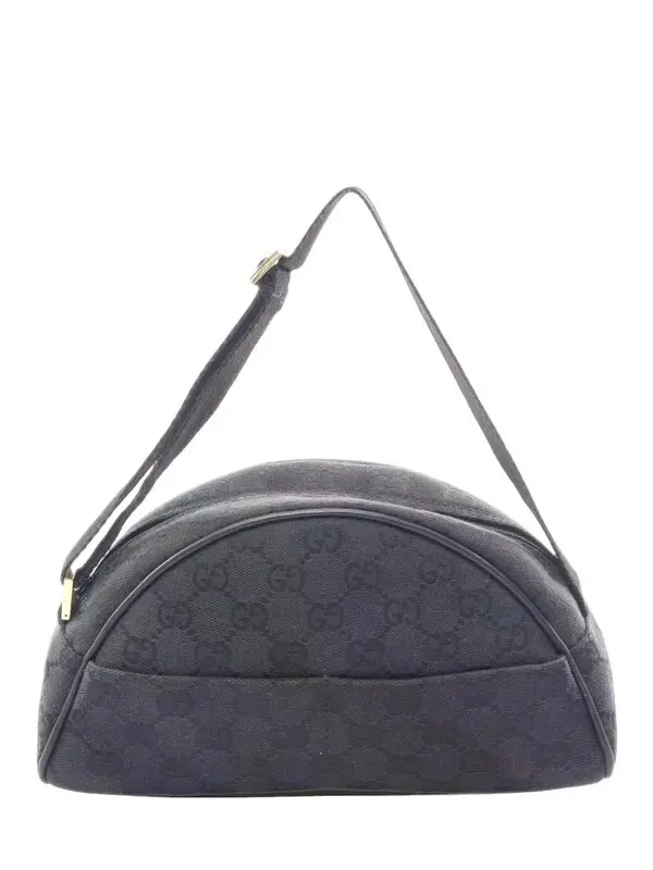 Gucci 2000s Gg-canvas Shoulder Bag - Black