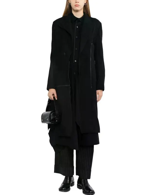 Yohji Yamamoto Saxony Coat - Black