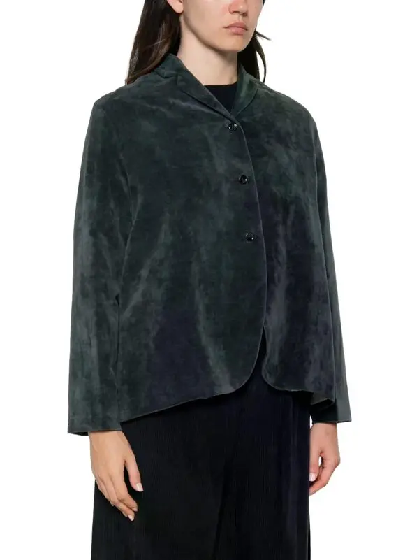 Apuntob Button-up Notched-lapel Blazer - Blue