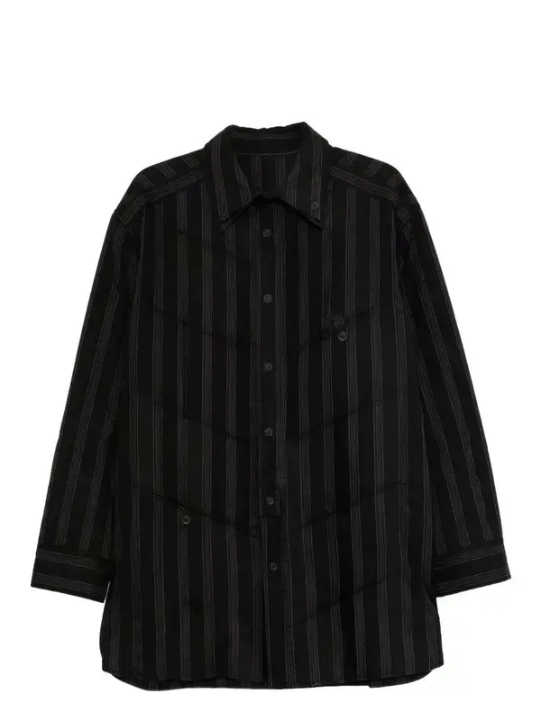 Yohji Yamamoto Diagonal Padded Shirt - Blue
