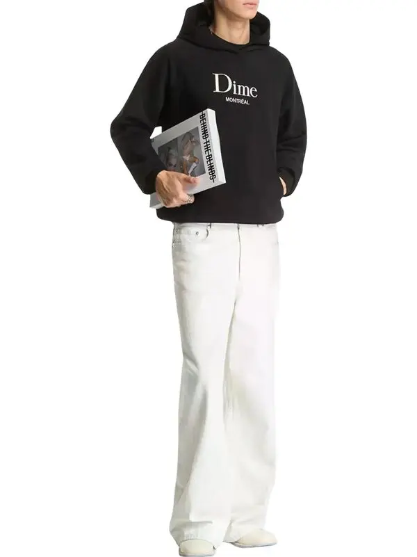 DIME Classic Mtl Logo-embroidered Hoodie - Black