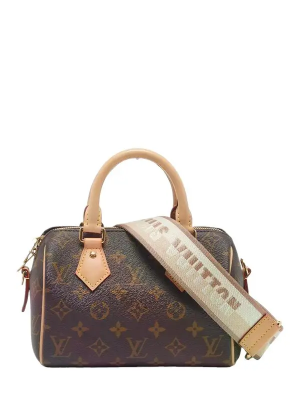 LOUIS VUITTON Speedy Bandoulière Monogram Tote Bag - Brown