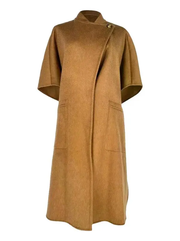 Max Mara Canapa Cape Coat - Brown