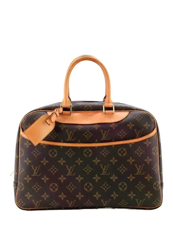 LOUIS VUITTON Deauville Monogram Canvas Handbag - Brown