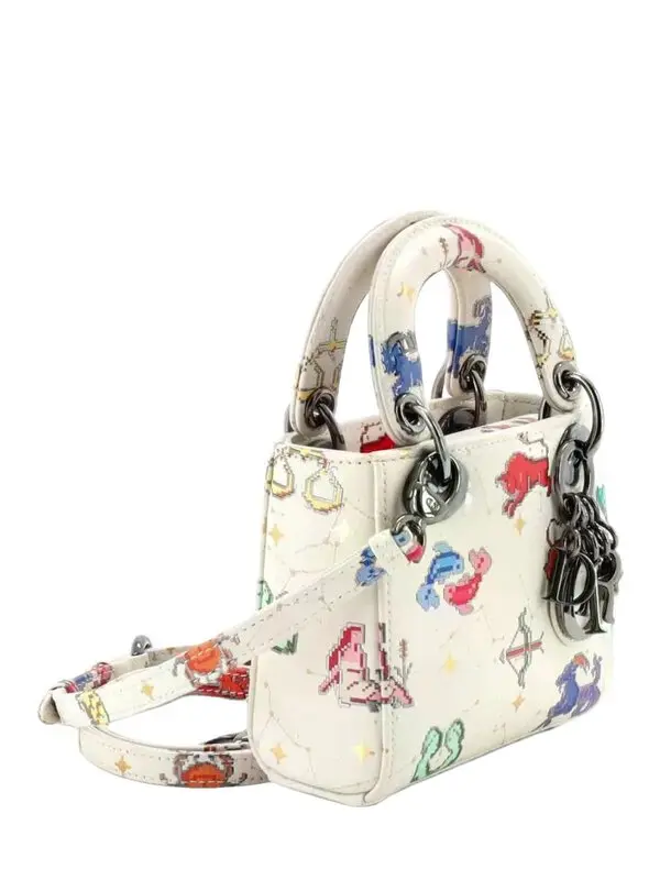 Dior Lady Bag Pixel Zodiac Printed Calfskin Mini Shoulder Bag - Multicolour