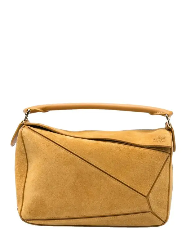 Loewe Puzzle Featherlight Small Leather Handbag - Multicolor