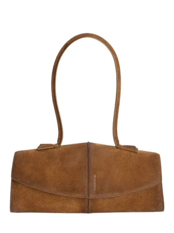 JIL SANDER Linea Suede Leather Shoulder Bag - Multicolor
