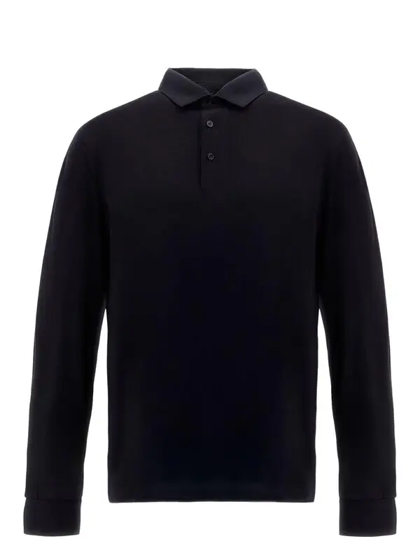 Herno Long-sleeve Polo Shirt - Blue