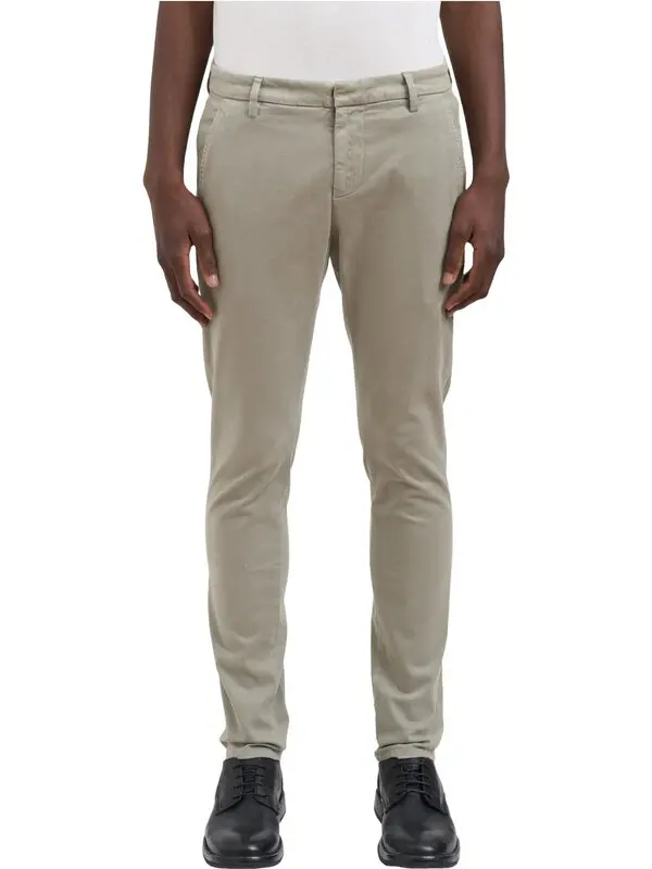 DONDUP Tapered-fit Casual Trousers With Zip Details - Multicolor