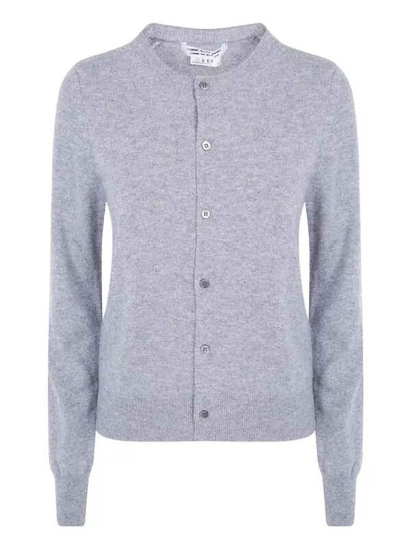 Comme Des Garçons Long Sleeve Buttoned Cardigan - Grey