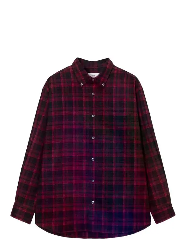 DUNST Check-pattern Shirt - Red