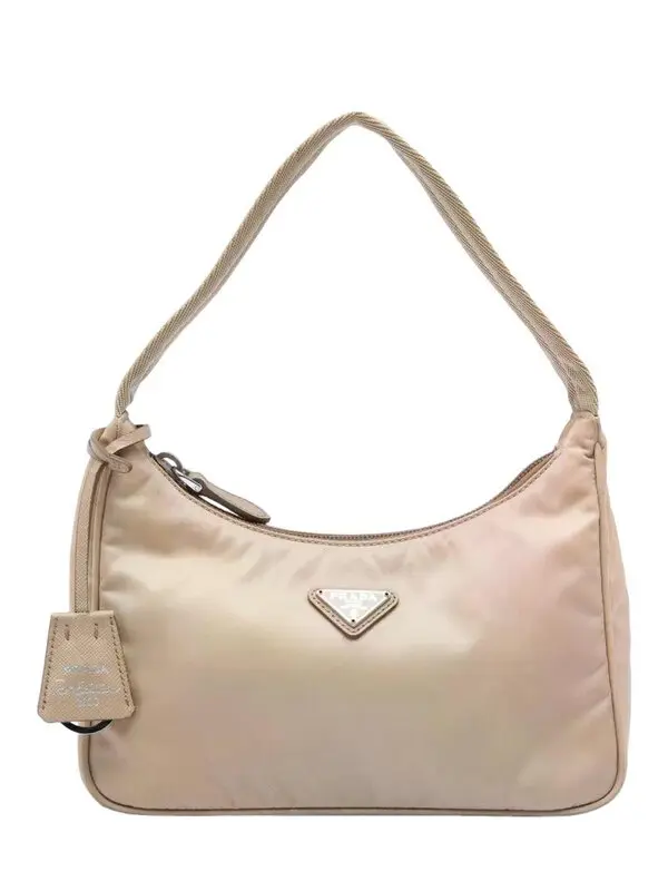 Prada 2019-2026 Mini Tessuto Re Edition 2000 Shoulder Bag - Neutrals