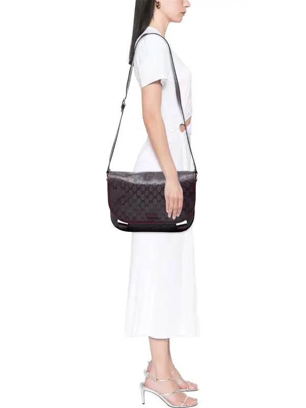 Gucci 2016-2026 Gg Imprime Crossbody Bag - Red