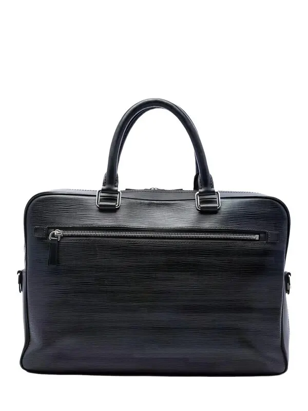 LOUIS VUITTON 2015 Epi Brooks Briefcase Business Bag - Black