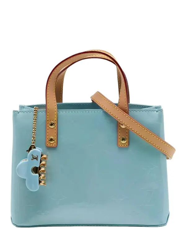 LOUIS VUITTON 2000-2026 Monogram Vernis Reade Pm Satchel - Blue