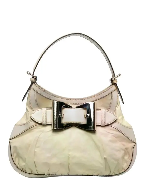 Gucci 2000-2015 Calfskin Queen Hobo Bag - White