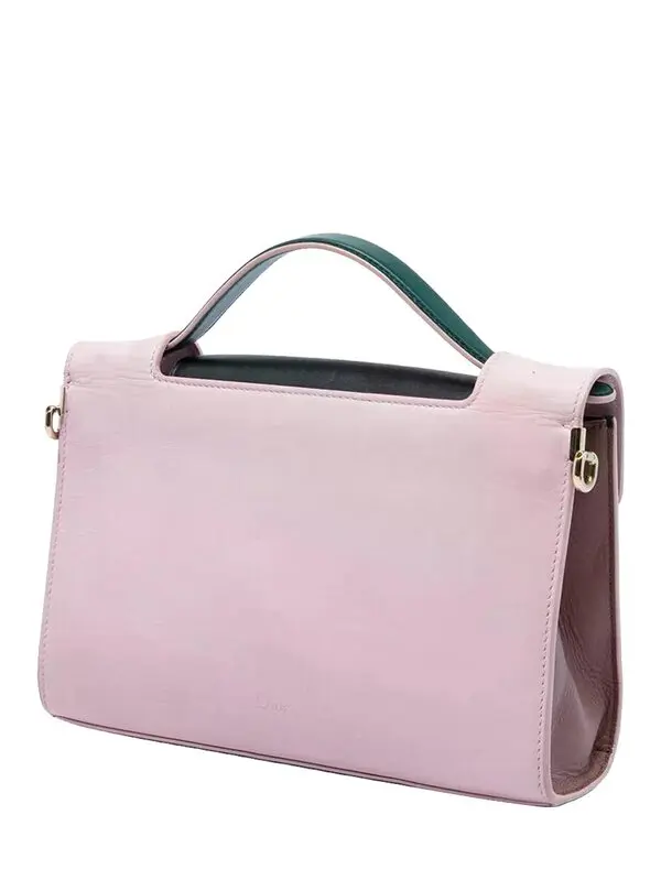 Dior 2016 Mini Tricolor Leather Diorever Top Handle Bag Satchel - Multicolour