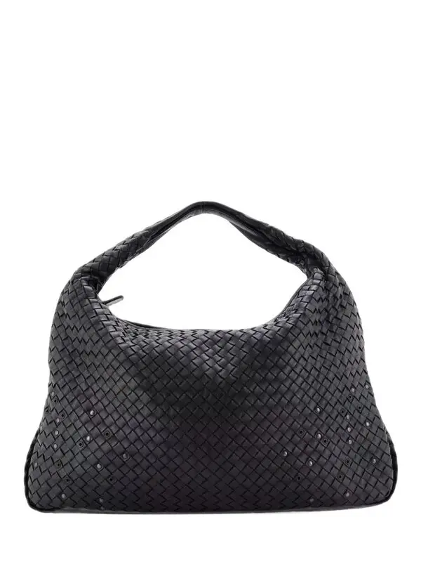 Bottega Veneta Veneta Intrecciato Nappa Large Hobo Bag - Black