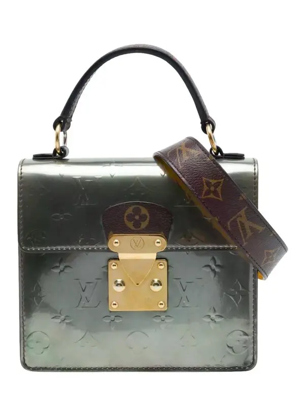 LOUIS VUITTON 2018 Monogram Vernis Spring Street Satchel - Brown