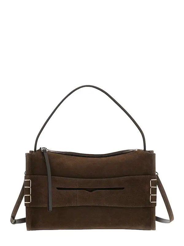 JW Anderson Suede Leather Loafer Bag - Multicolor