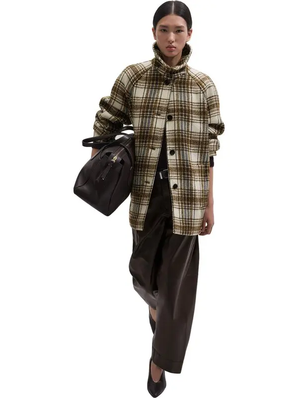 ME+EM Short Cocoon Coat - Bronzed Olive