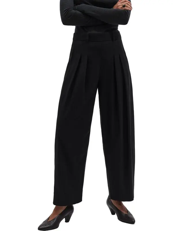 ME+EM Exaggerated Taper Pant - Black
