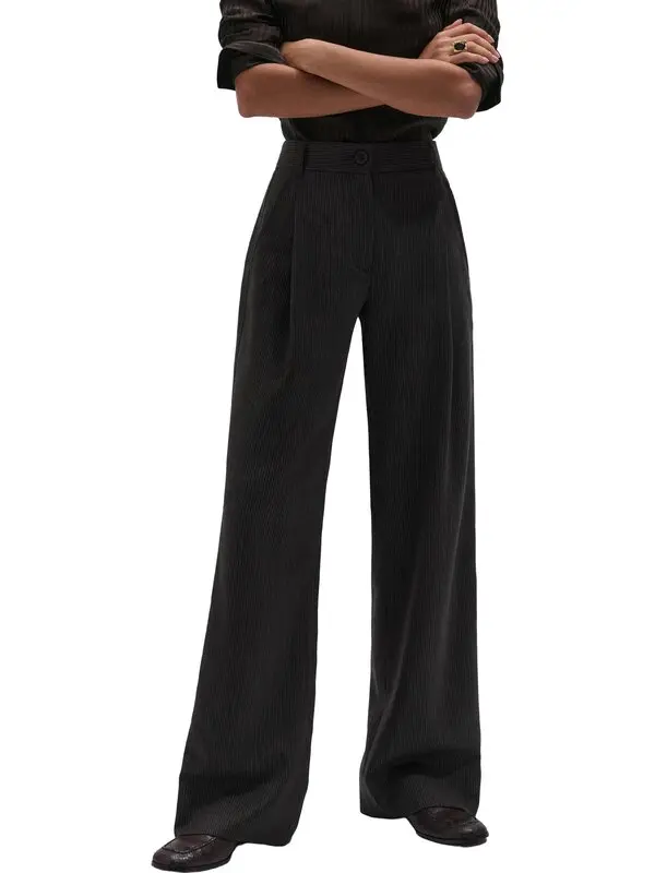 ME+EM Straight Pant - Grey Multi