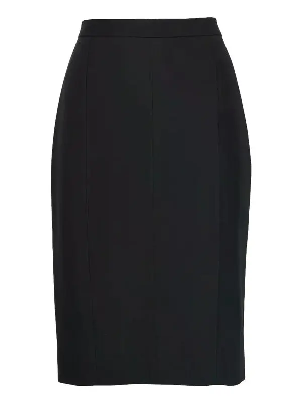 Moschino Pencil Midi Skirt - Black