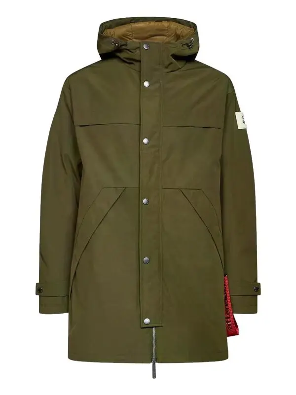 AFTER/LABEL Hooded Zip-up Coat - Green