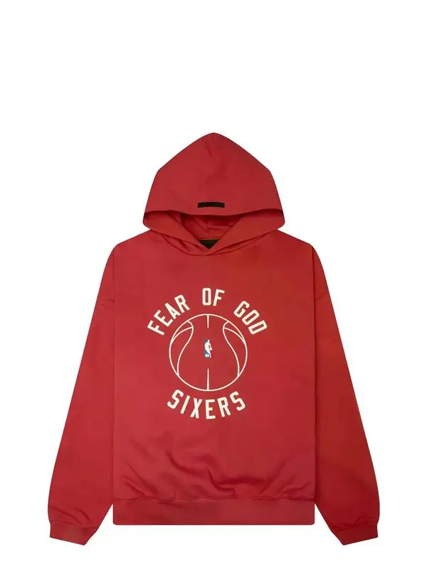 Fear Of God Sixers X Barkley Hendricks 90s Hoodie - Red