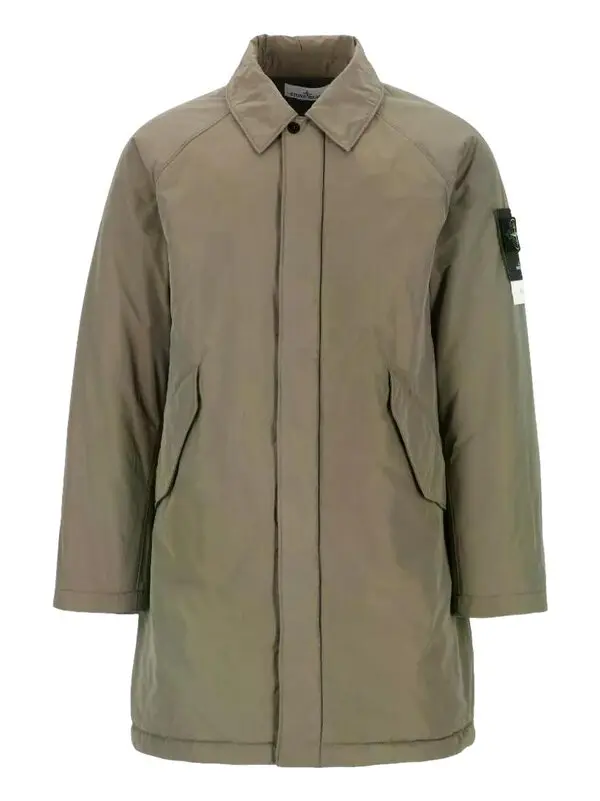 Stone Island 7100002 Micro Twill Padded Coat - Neutrals
