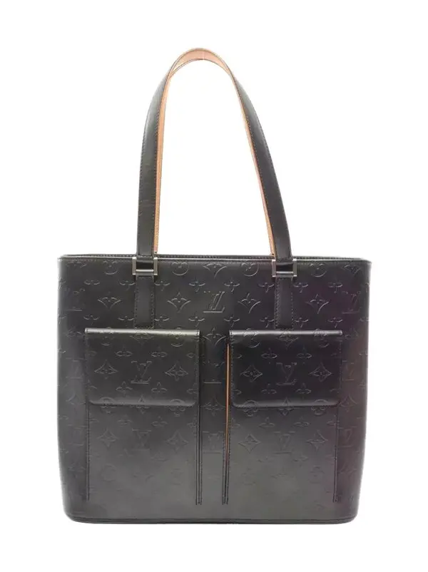 LOUIS VUITTON 2002 Monogram Mat Wilwood Tote Bag - Black