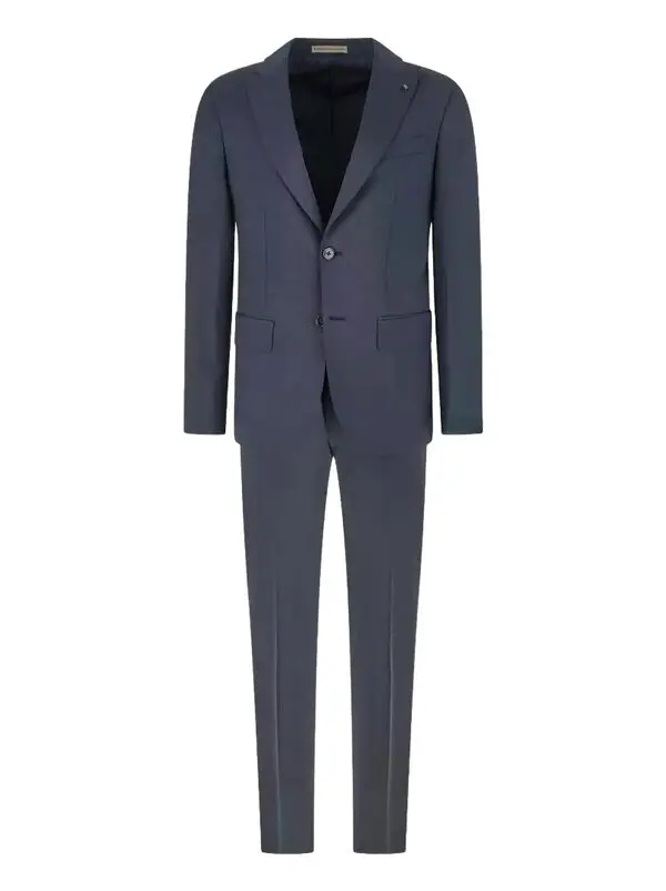 Corneliani Peak-lapel Single-breasted Suit - Blue