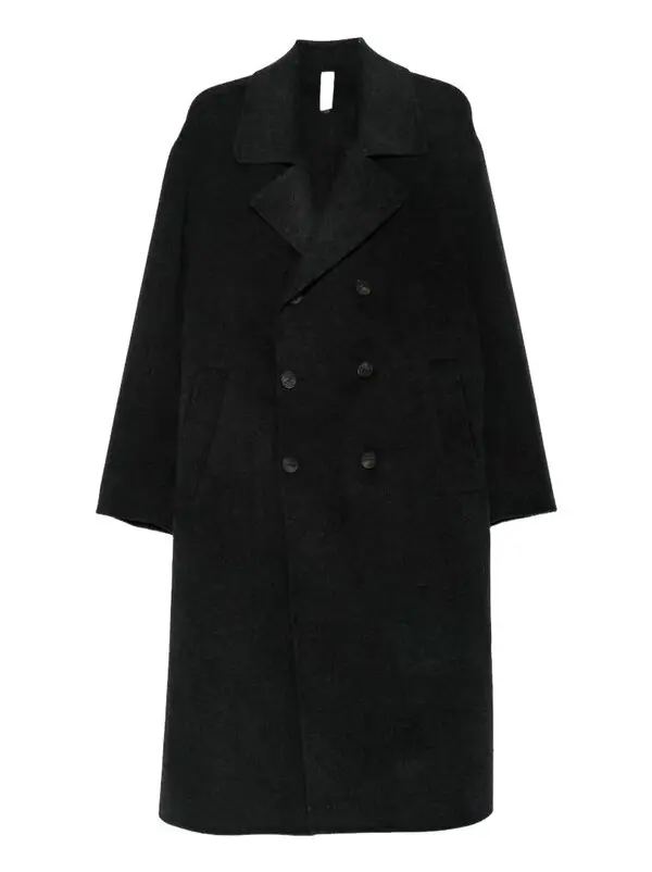 HEVO Double-breasted Coat - Black