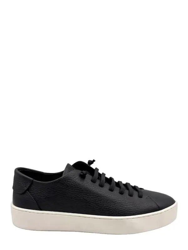 FABIANO RICCI Grained Leather Sneakers - Blue