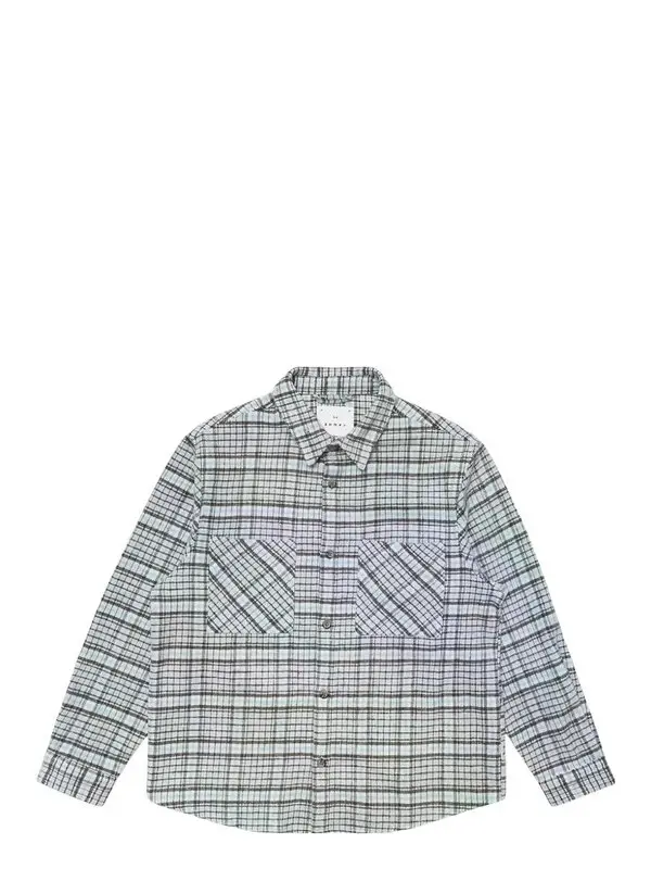 Edwin Julius Check-pattern Shirt - Blue