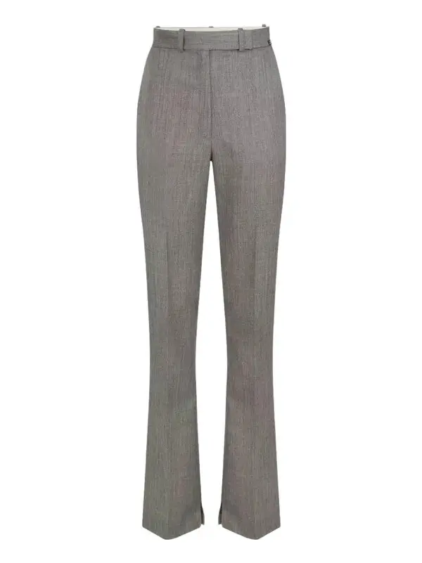 Elisabetta Franchi Wool Trousers - Grey