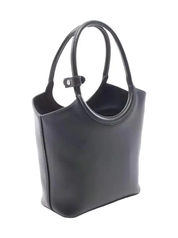 Miu Miu 2020s Ivy Logo-embossed Handbag - Black