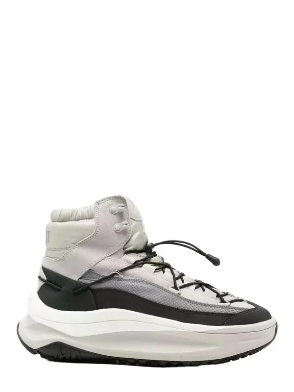 Moon Boot Panelled High-top Sneakers - Grey