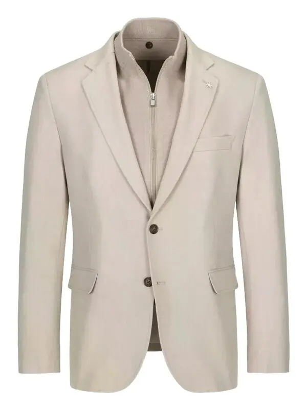 MANUEL RITZ Layered Single-breasted Jacket - Neutrals