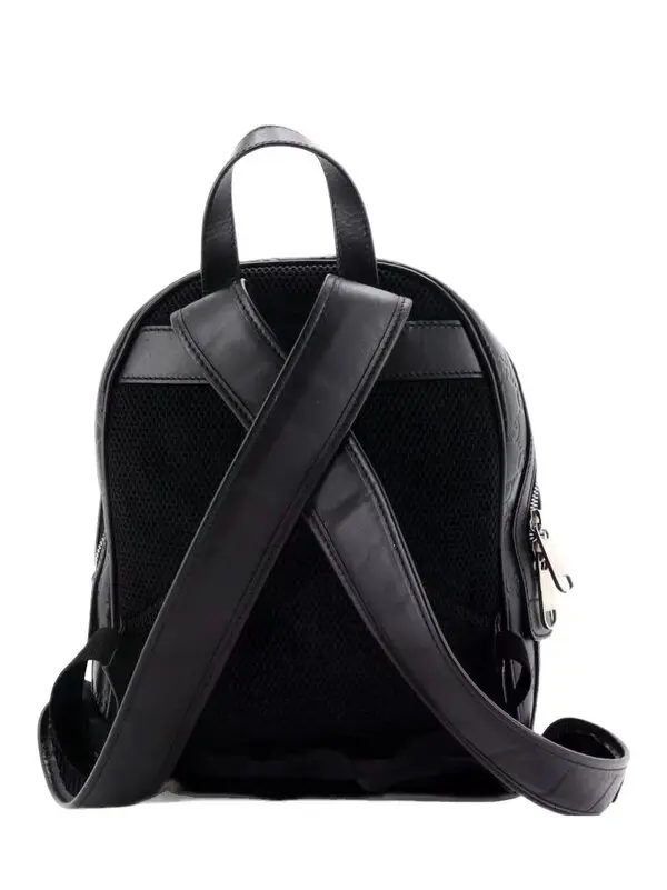 Gucci Signature Pocket Guccissima Leather Small Backpack - Black