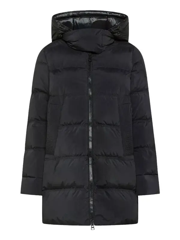 Peuterey Quilted Hooded Coat - Black