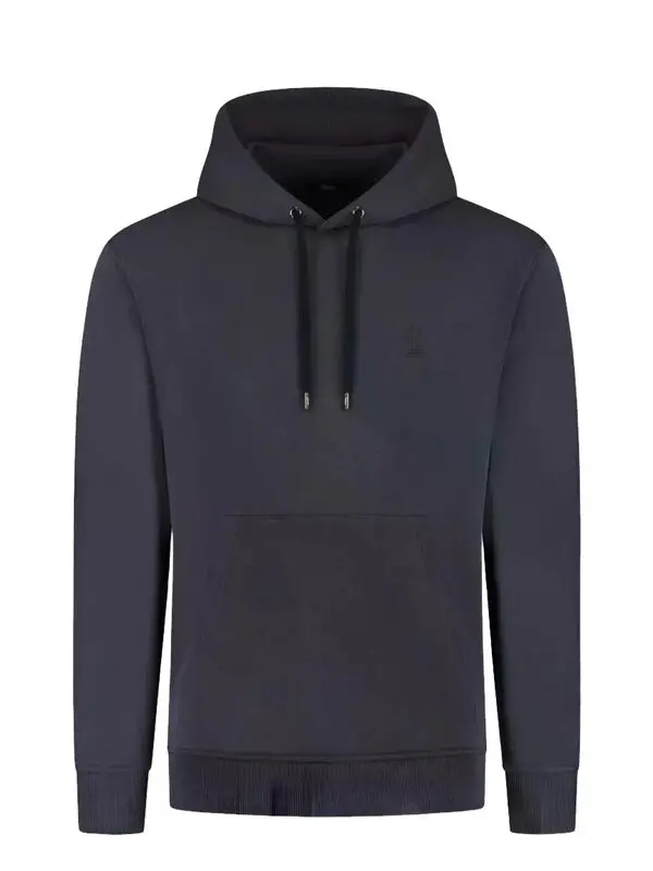 Herno Logo-embroidered Drawstring Hoodie - Grey