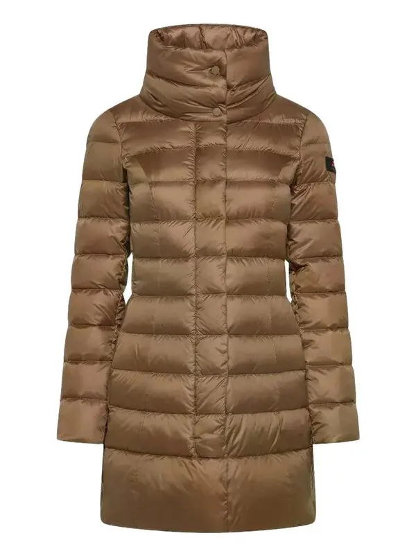 Peuterey Quilted High-neck Coat - Brown