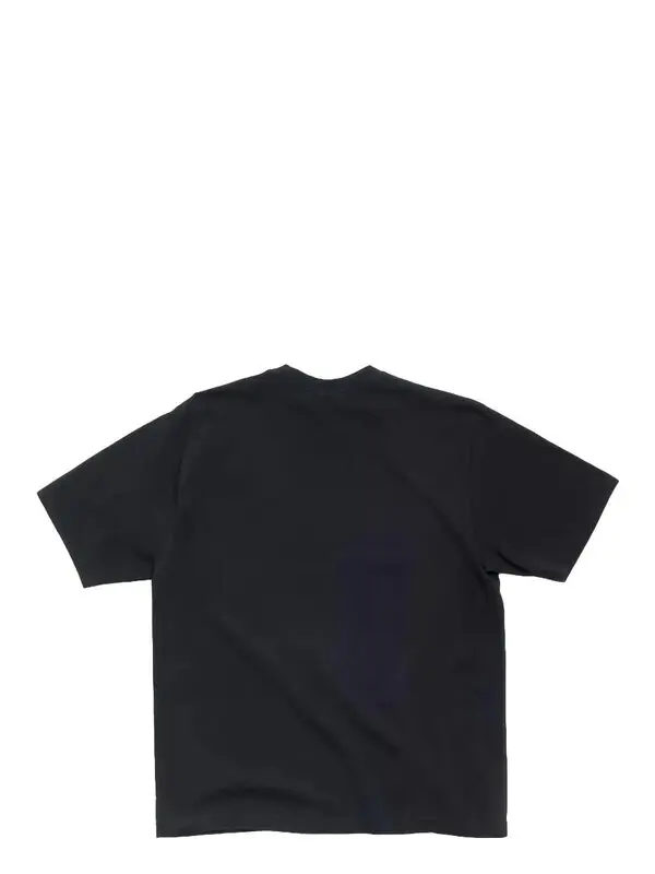 StÜssy Block Logo-print Cotton T-shirt - Black