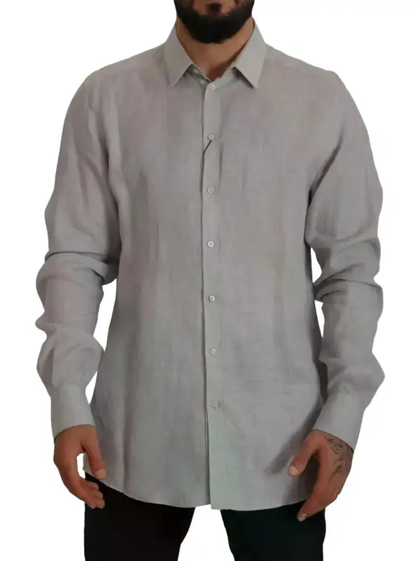 Dolce & Gabbana Long-sleeves Shirt - Grey